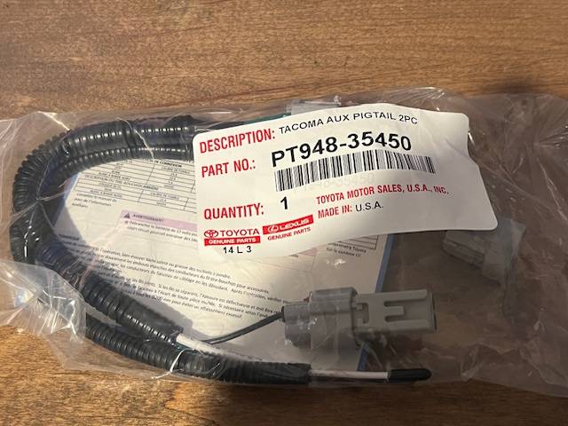 OEM Accesory Pigtails - Photos & Amperage Info | 2024 Tacoma Forum (4th ...