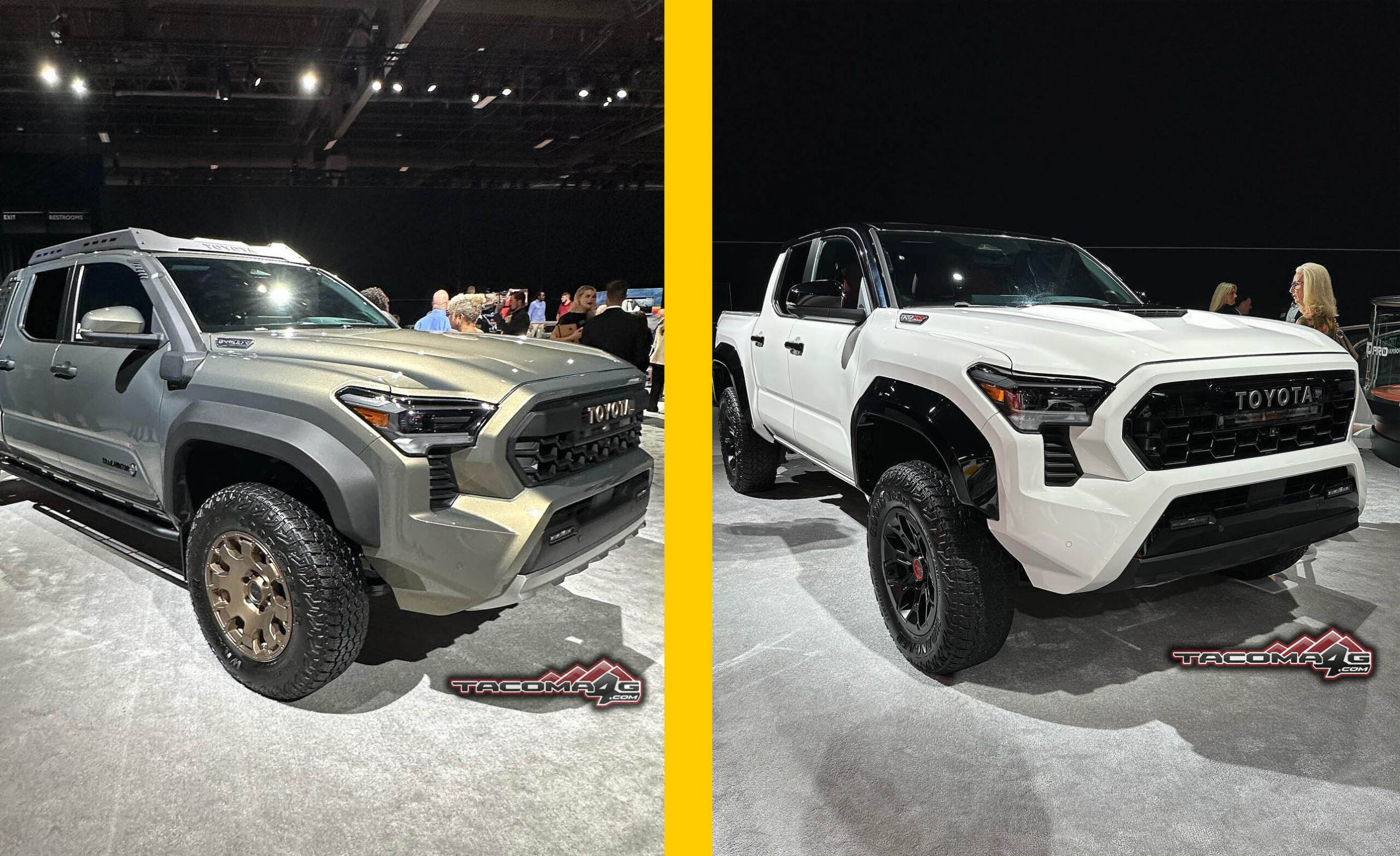 Bronze Oxide Trailhunter + Ice Cap White TRD Pro 2024 Tacomas @ Toyota ...