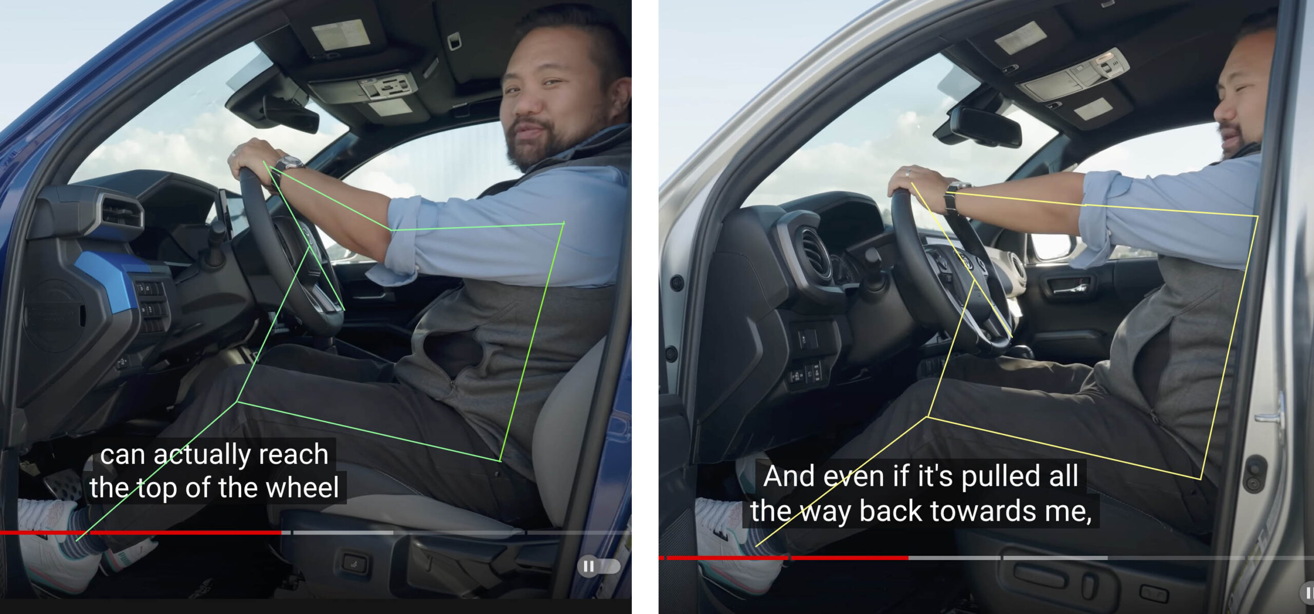 Seating position comparison: 4th gen vs 3rd gen Tacoma | 2024 Tacoma ...