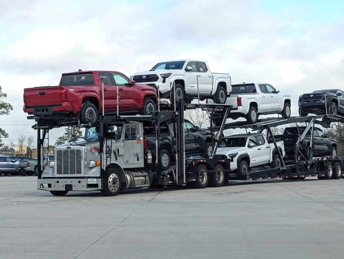 2024 Tacomas delivery on way to Toyota Distributor (GST) in Texas ...