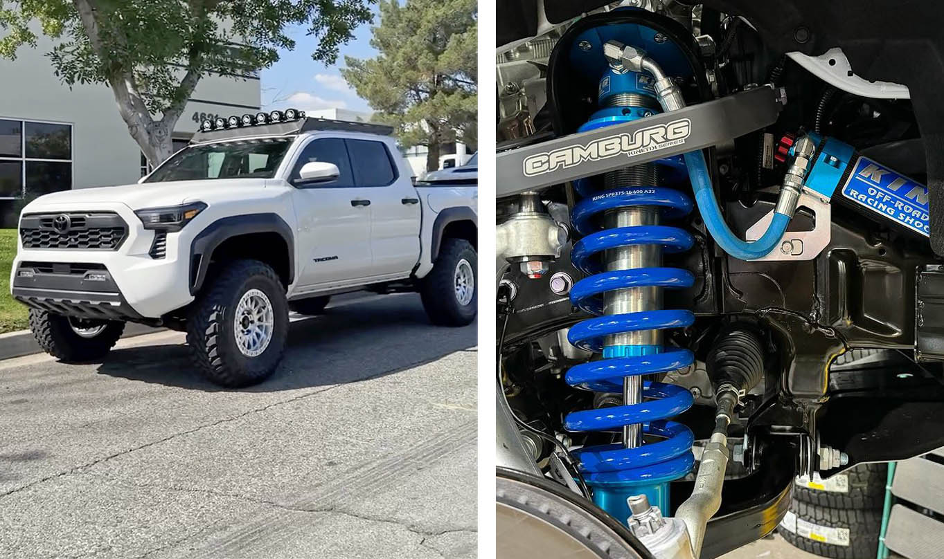King Shocks & Camburg Racing Suspension install on 2024 Tacoma build ...