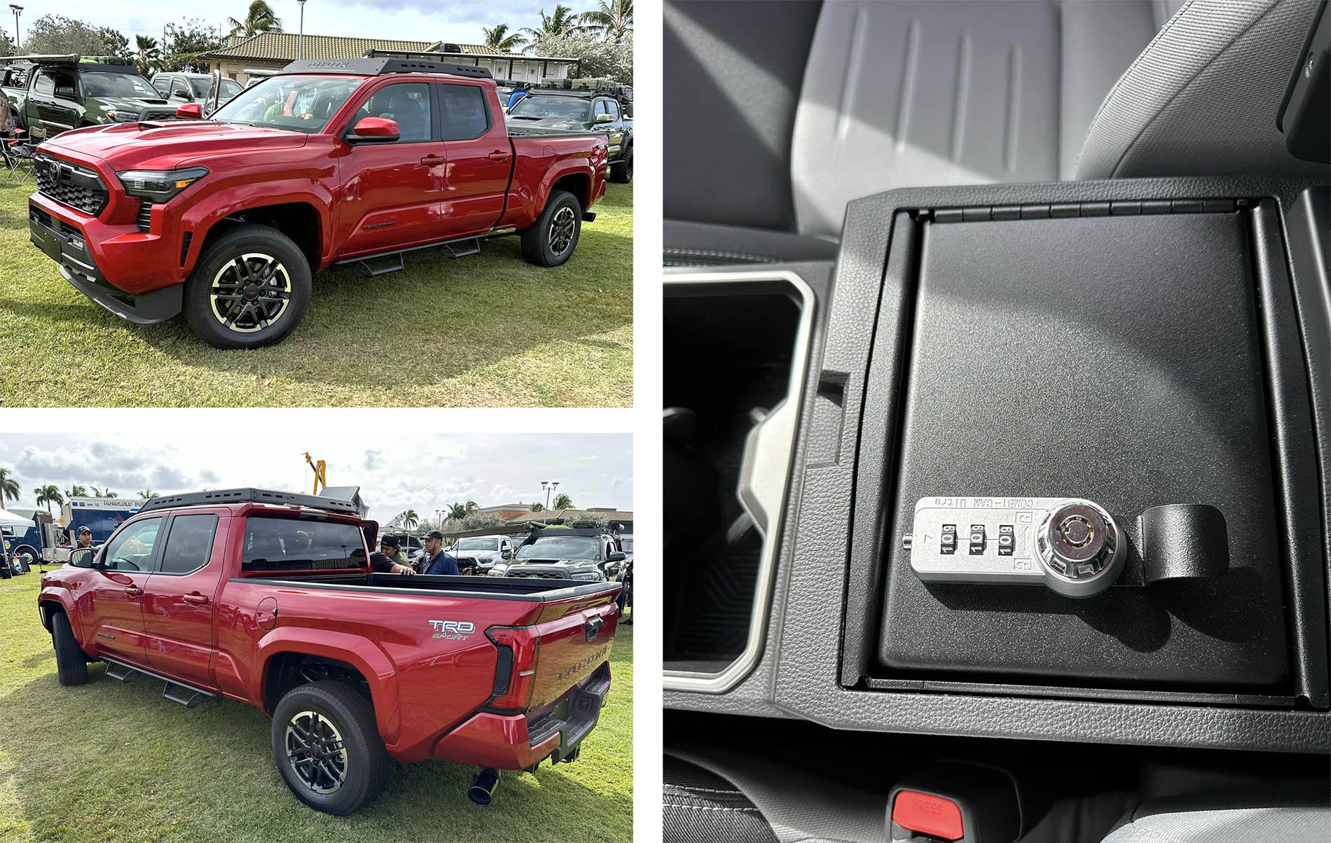 Roof Rack Package + Locking Center Console Vault installed on 2024 ...