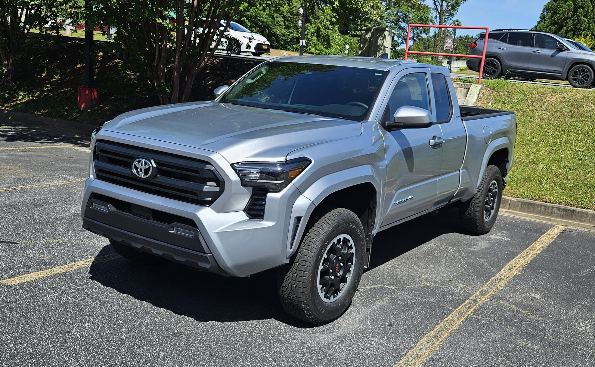 Xtracab 2024 Tacoma SR5 in Celestial Silver Metallic w/ better photos, different wheels, and a ...