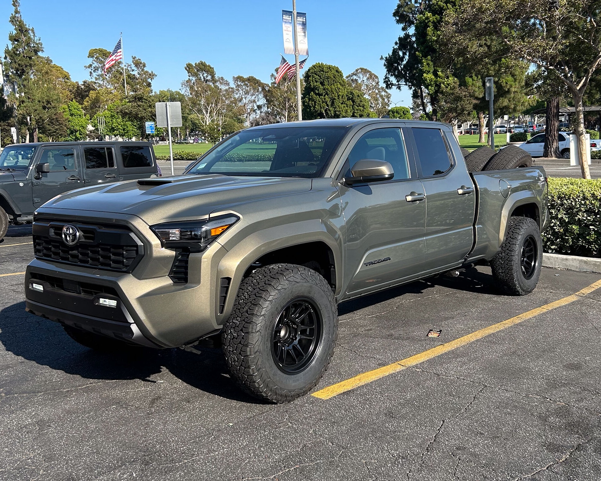 2024 Oxide Bronze TRD Sport Long Bed - 17" SSW Raptor Wheels + BFG 285 ...