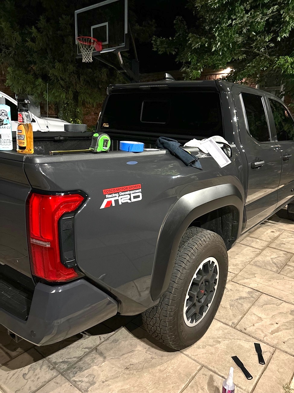 Removed Factory TRD bedside decal & replaced with custom decal sticker ...