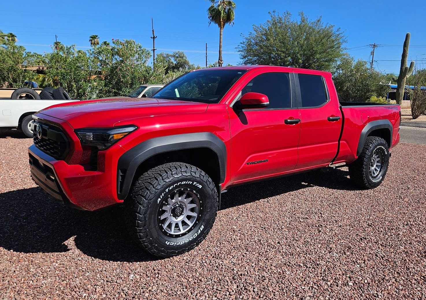 Supersonic Red TRD Off-Road on 17" Icon Wheels, BFG KO3 315/70 Tires ...