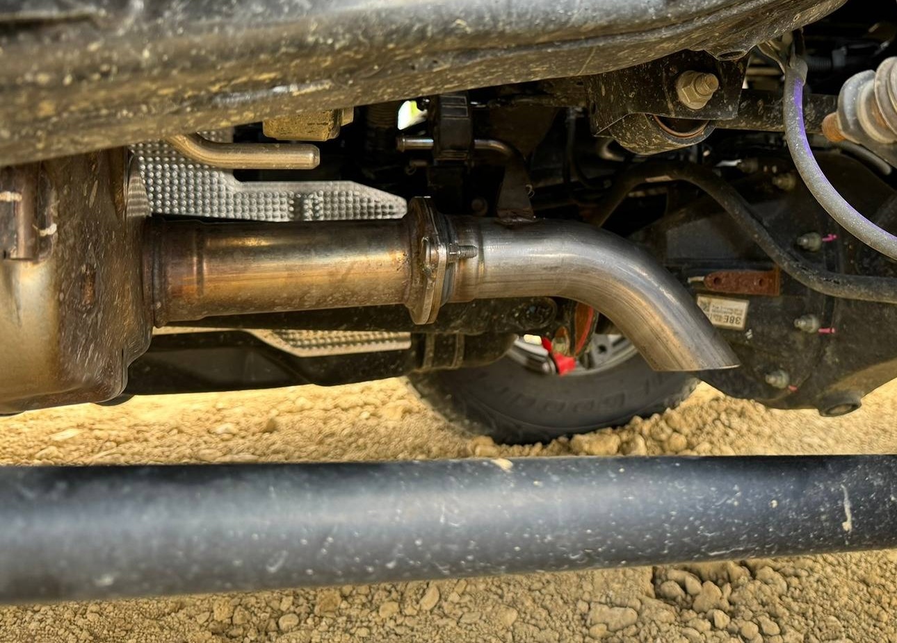 TRD Axle Dump Exhaust Installed - 2024 Tacoma TRD Off-Road | 2024 ...