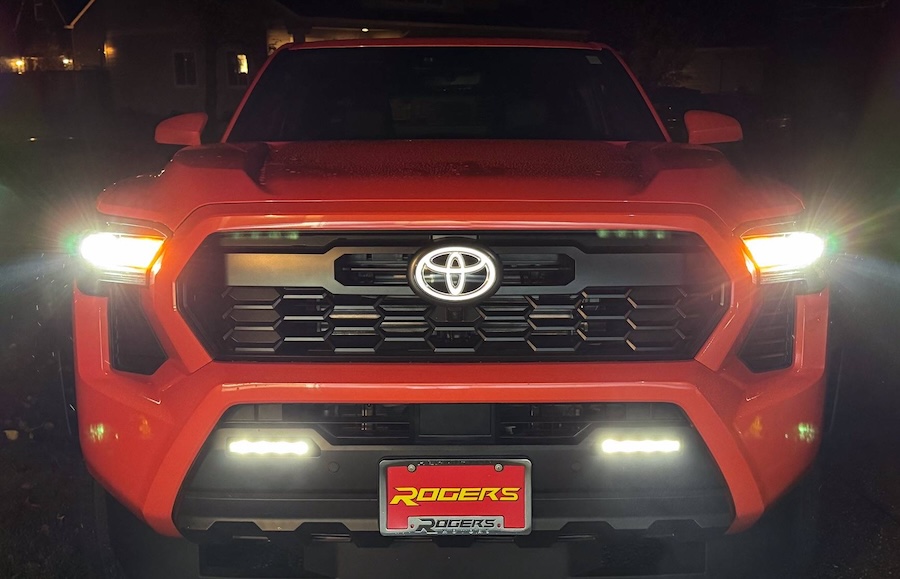 Illuminated Toyota Grille Emblem Installed on Off-Road Premium | 2024 ...
