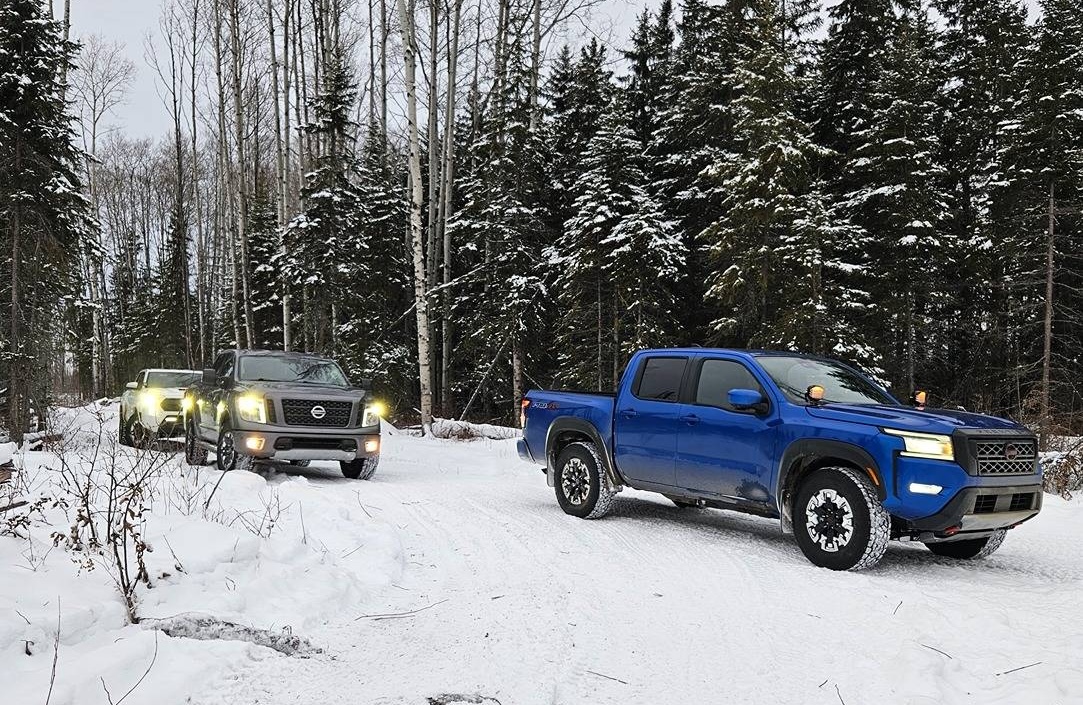 Snow Wheeling in Northern Alberta - Tacoma + Frontier + Titan -- review ...