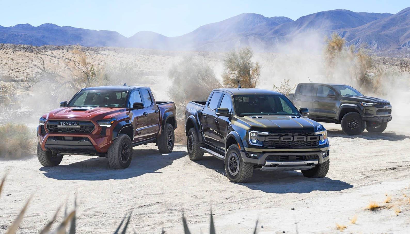 Sand Fight: 2025 Colorado ZR2 Bison vs. Ranger Raptor vs Tacoma TRD Pro ...