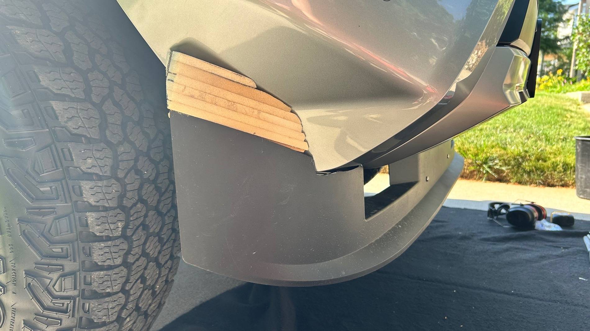 Modified Air Dam on a stock 2024 Tacoma Trailhunter 4th Gen | 2024 ...